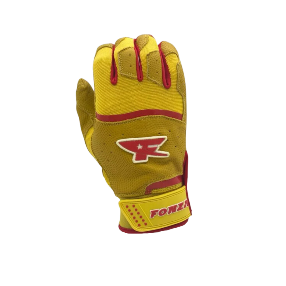 Fonza Batting Gloves Pro X RED/YELLOW – SBA THREAD