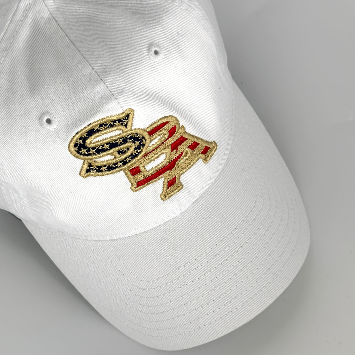 SBA WHITE US FLAG GOLD LOGO – SBA THREAD