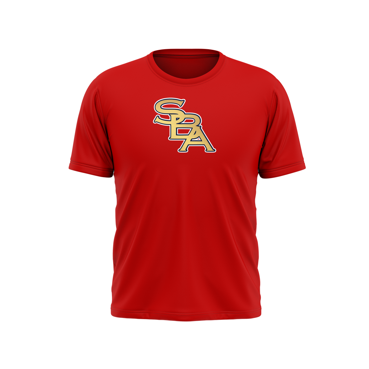 SBA RED DRI-FIT WITH GOLD LOGO – SBA THREAD