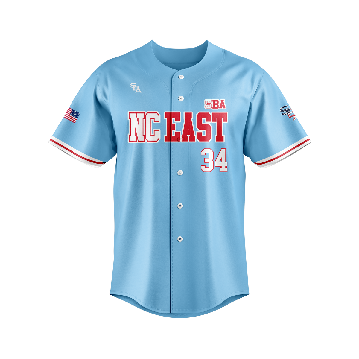 SBA NC EAST COLUMBIA JERSEY ( Custom Made ) – SBA THREAD