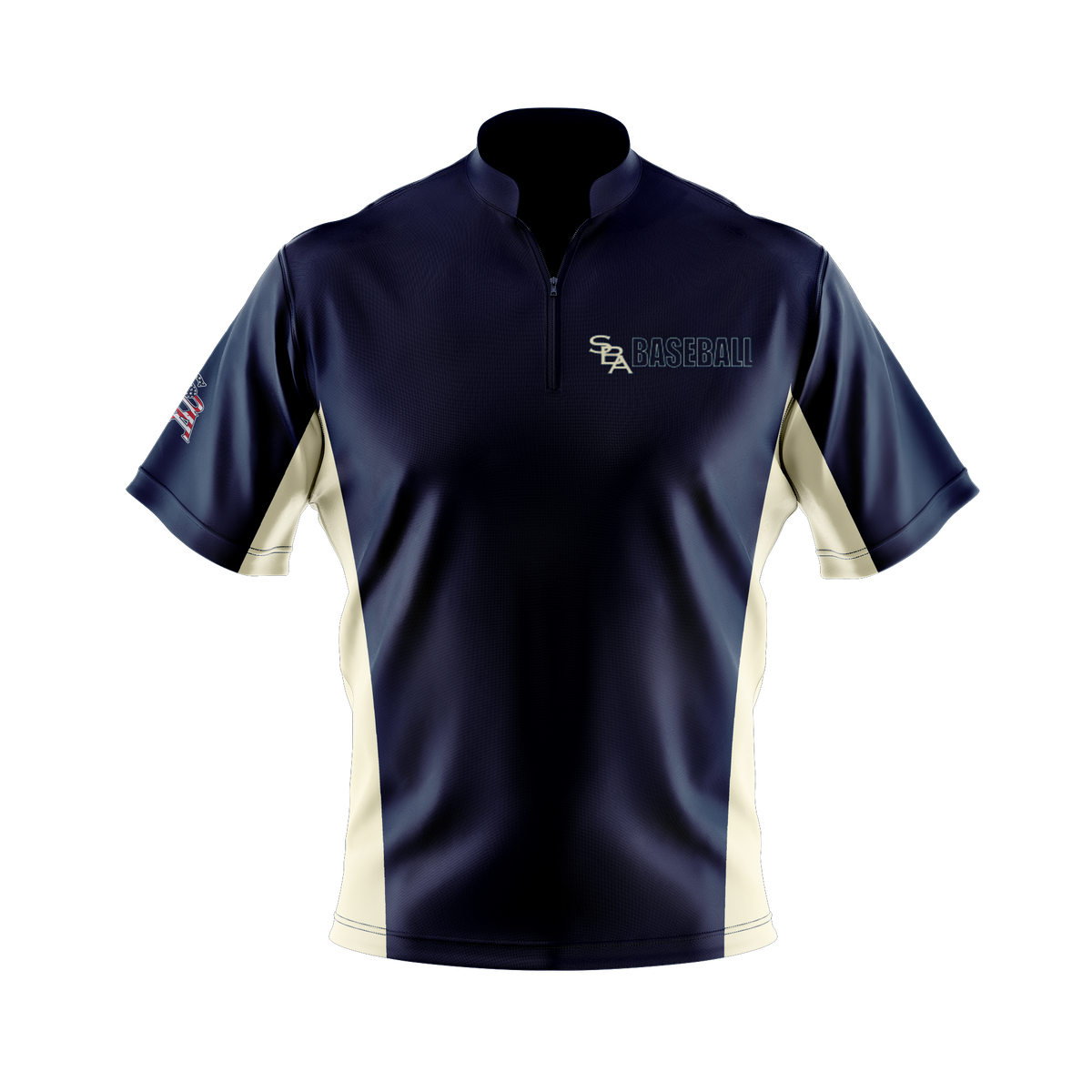 SBA BATTING CAGE JACKET NAVY/BONE – SBA THREAD