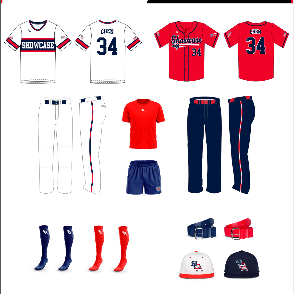 SBA MID ATLANTIC SUMMER/FALL UNIFORMS PACKAGE 2 ( Custom Made ) – SBA THREAD