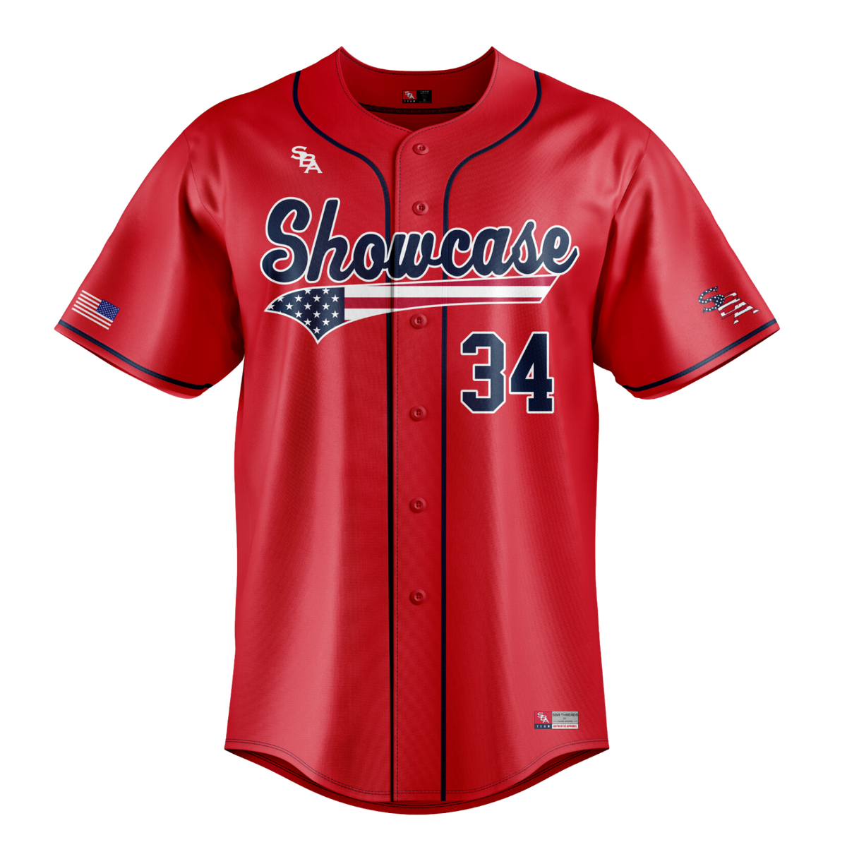 SBA COASTAL NATIONAL RED JERSEY ( Custom Made ) – SBA THREAD