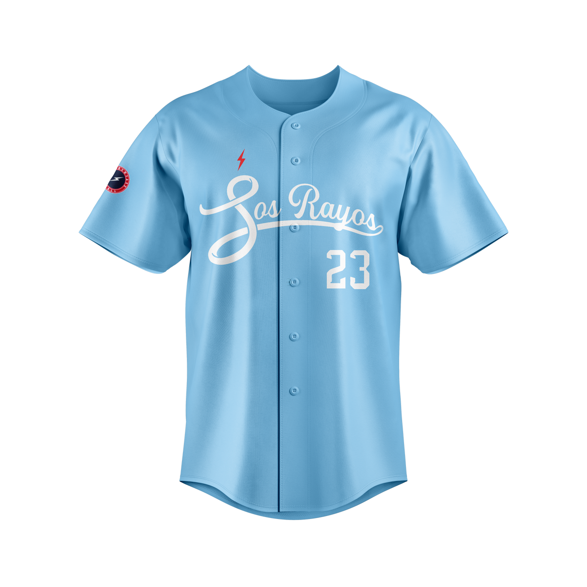 SBA BOLTS LOS RAYOS JERSEY COLUMBIA ( Custom Made ) – SBA THREAD