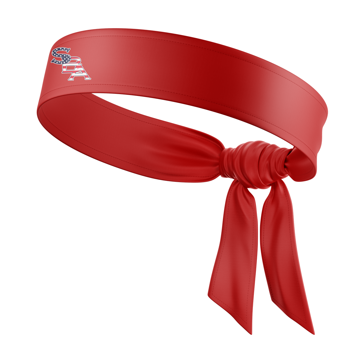 RED SPORTS HEAD BAND SBA FLAG LOGO – SBA THREAD
