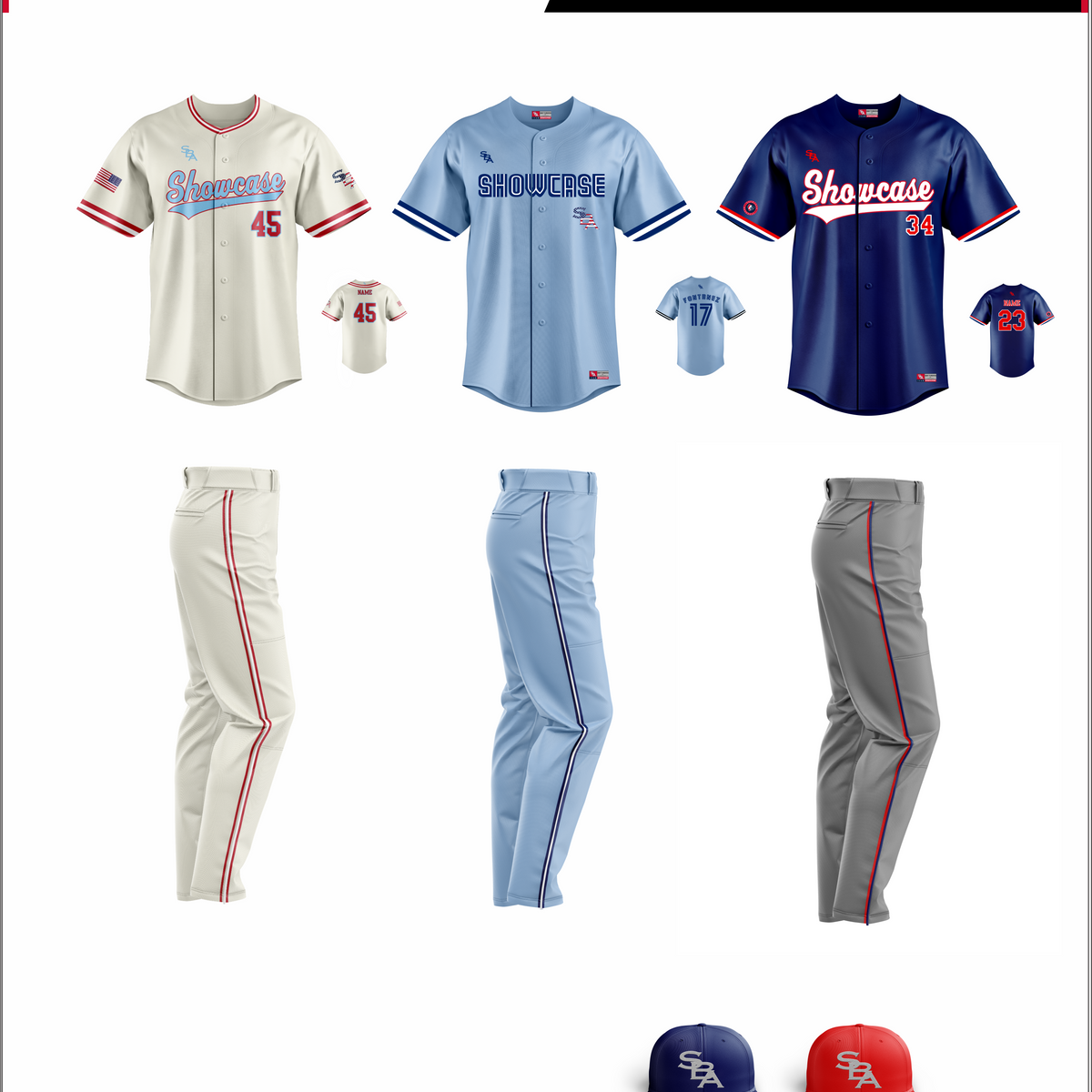 Showcase Baseball Academy CAROLINAS PACKAGE 3 – SBA THREAD