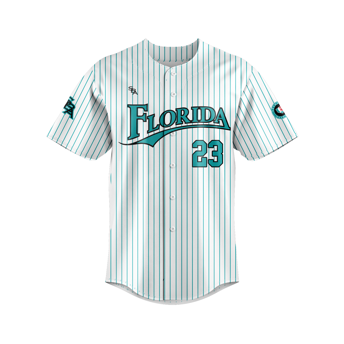 SBA FLORIDA PINSTRIPE JERSEY ( Custom Made ) – SBA THREAD
