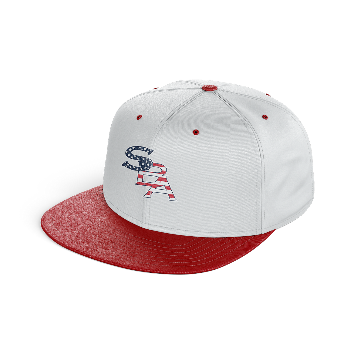Showcase Baseball Academy Red/White Hat – SBA THREAD