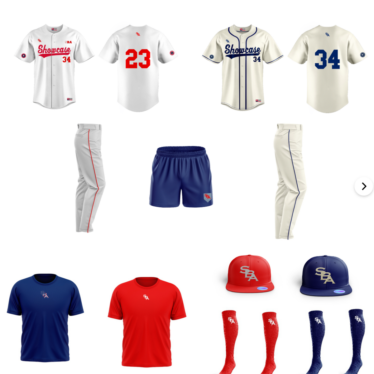 Showcase Baseball Academy Uniforms Package 1 – SBA THREAD
