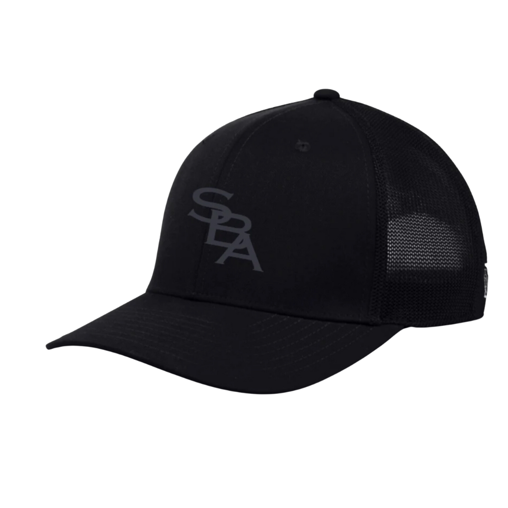 SBA BLACK LOGO TRUCKER CAP – SBA THREAD