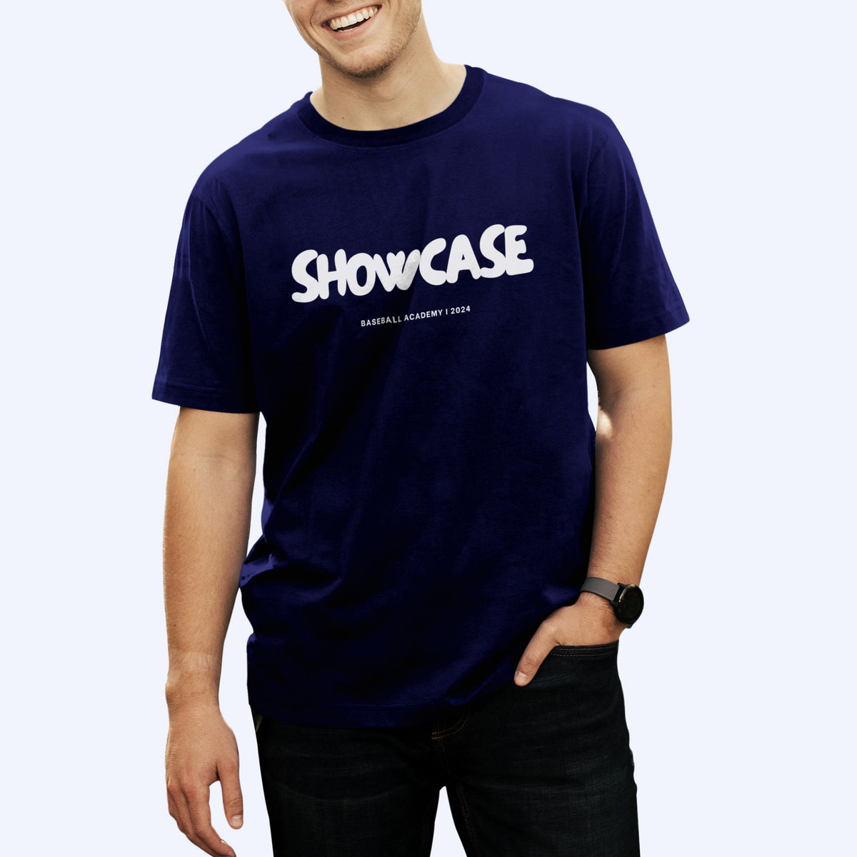 SBA MEN'S NAVY T-SHIRT SHOWCASE LOGO – SBA THREAD